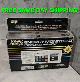 HUNTER Energy Monitor Programmable Thermostat 049694422330